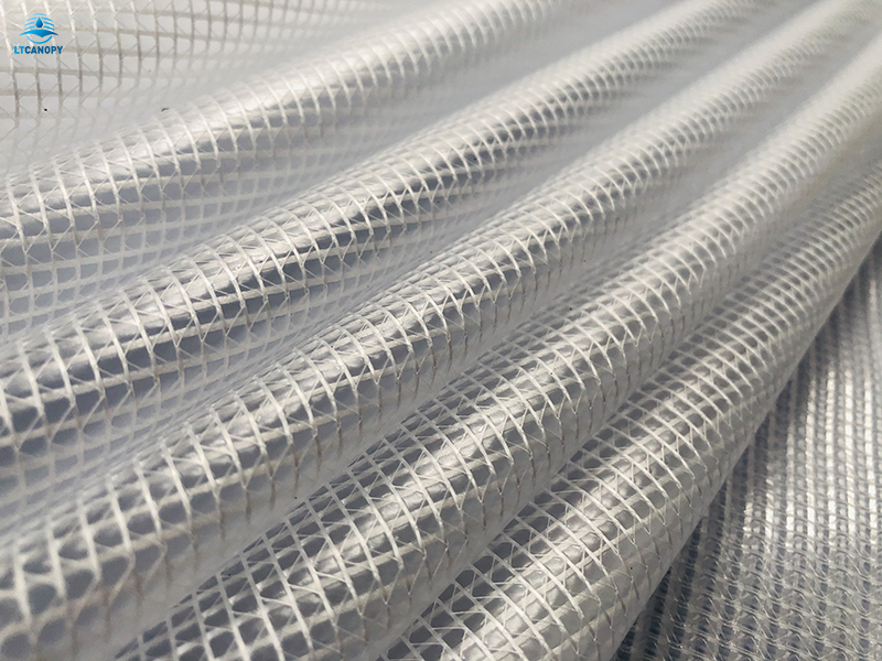 Lona de malla recubierta de PVC transparente: compre lona transparente ...